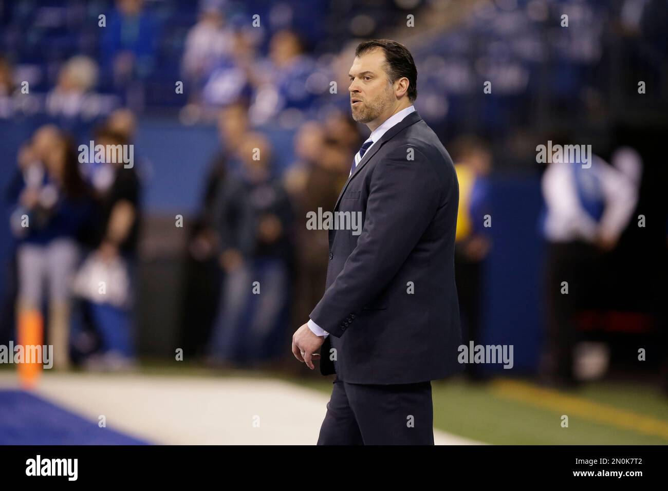 Indianapolis colts general manager Ryan Grigson before an NFL football ...