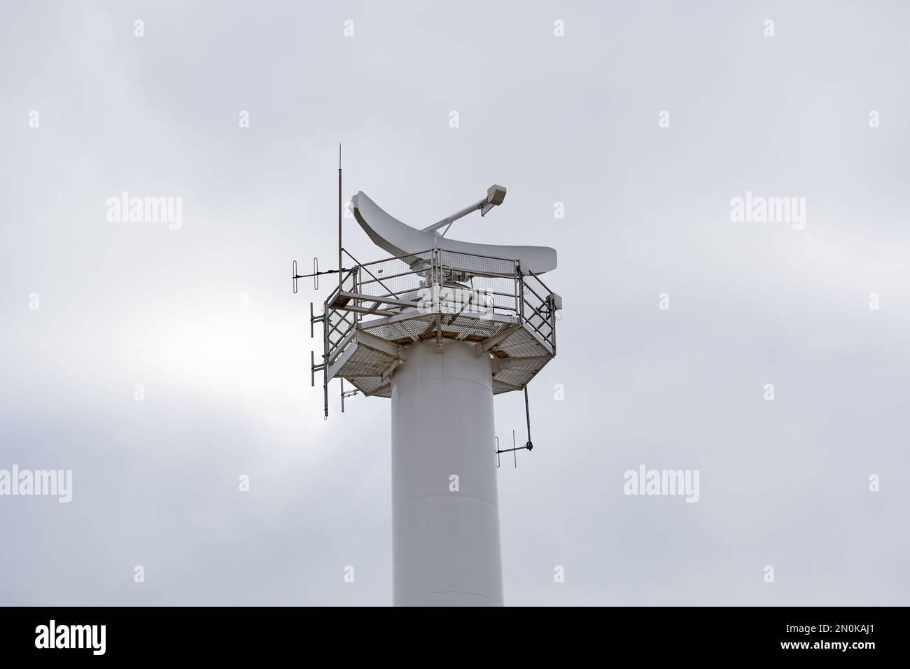 Grey radar mast example Stock Photo - Alamy