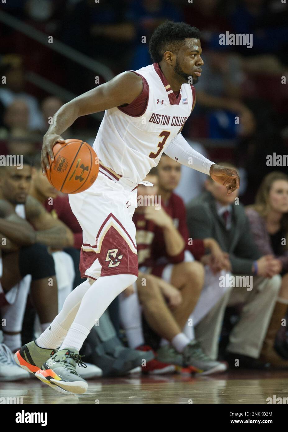 Boston College guard Eli Carter during the second half of an NCAA ...
