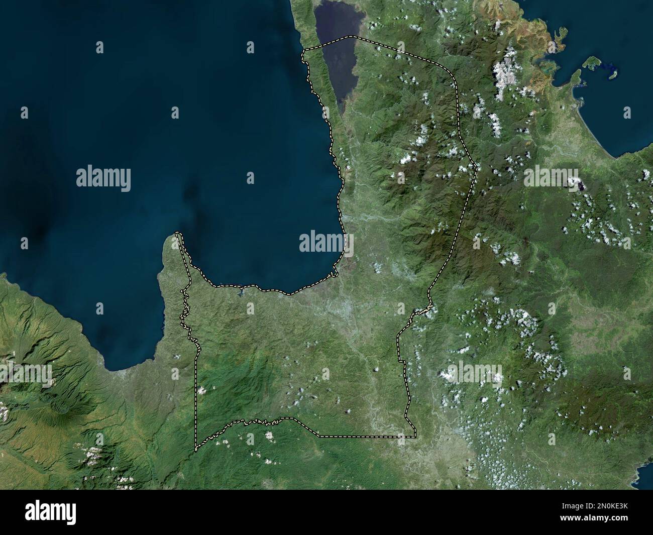 Agusan del Norte, province of Philippines. High resolution satellite ...