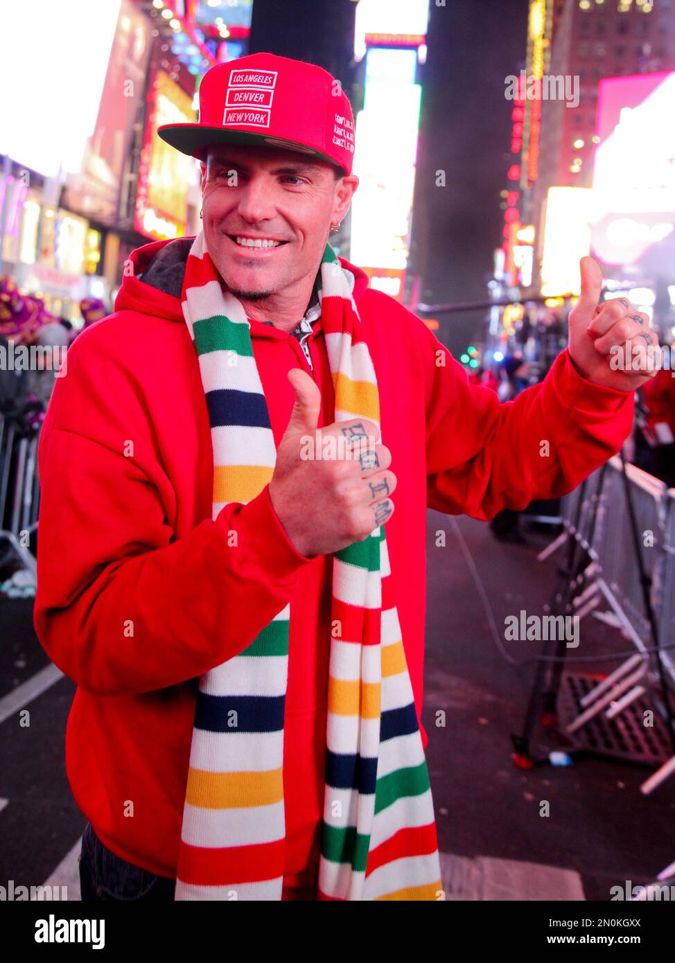 Vanilla Ice attends the Times Square New Year's Eve celebration on Dec ...