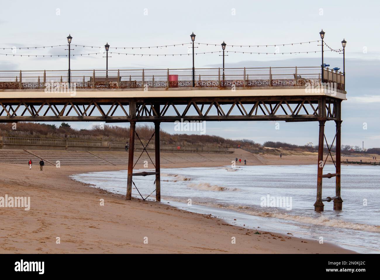 Skegness Pier, a victorian boardwalk. At a huge length of 118m (372 ft ...