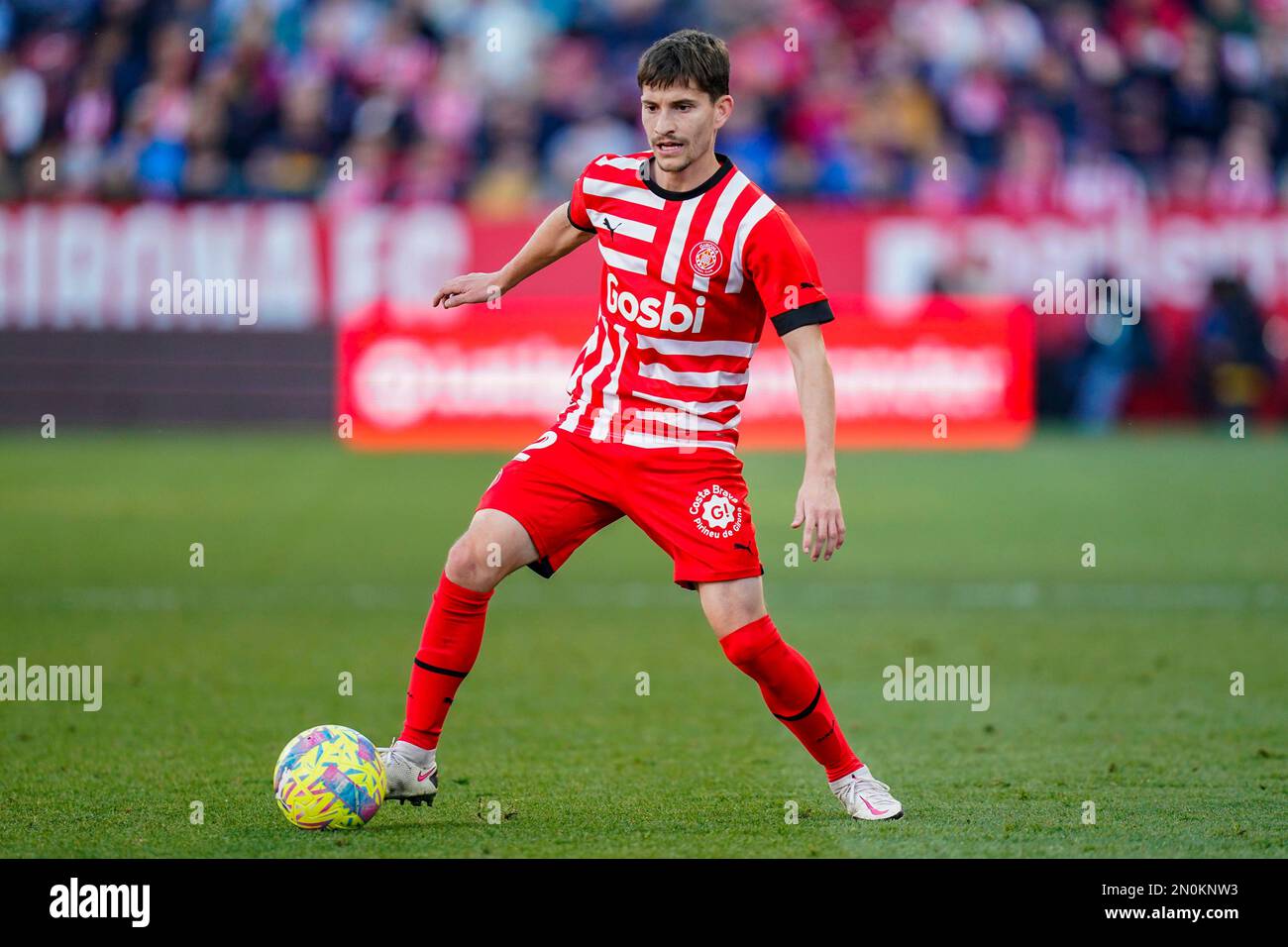 Toni Villa of Girona FC during the La Liga match between Girona FC and ...