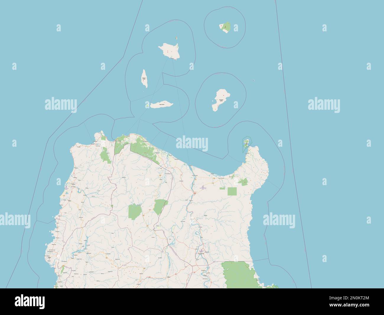 Cagayan, province of Philippines. Open Street Map Stock Photo - Alamy