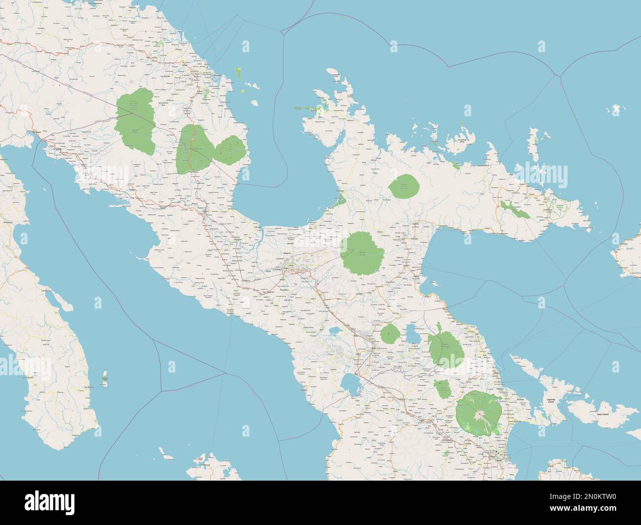 Camarines Sur, province of Philippines. Open Street Map Stock Photo - Alamy