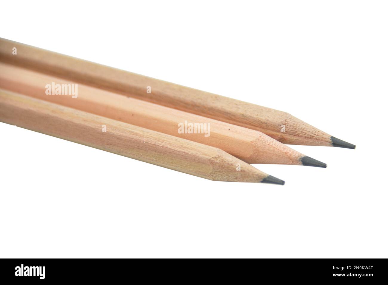 Wooden simple pencils drawing isolated on the white background Stock ...