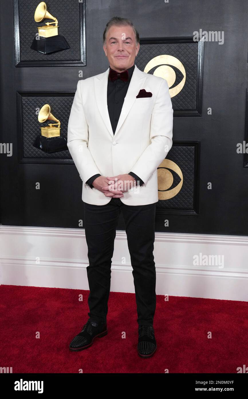 Matthew Rush Sullivan arrives at the 65th annual Grammy Awards on ...
