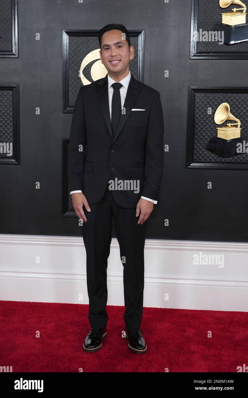 Jason Baum arrives at the 65th annual Grammy Awards on Sunday, Feb. 5 ...