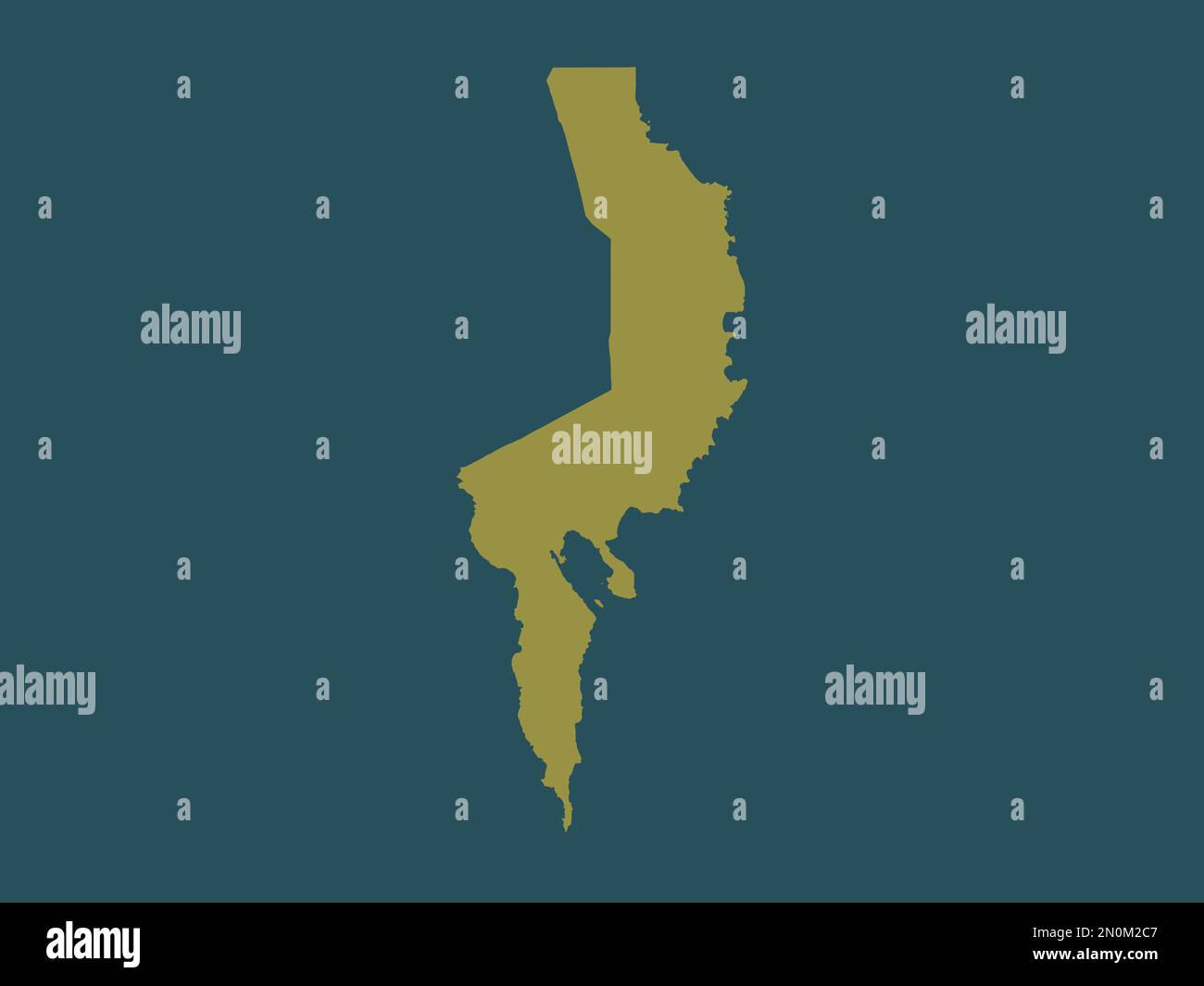 Davao Oriental, province of Philippines. Solid color shape Stock Photo ...