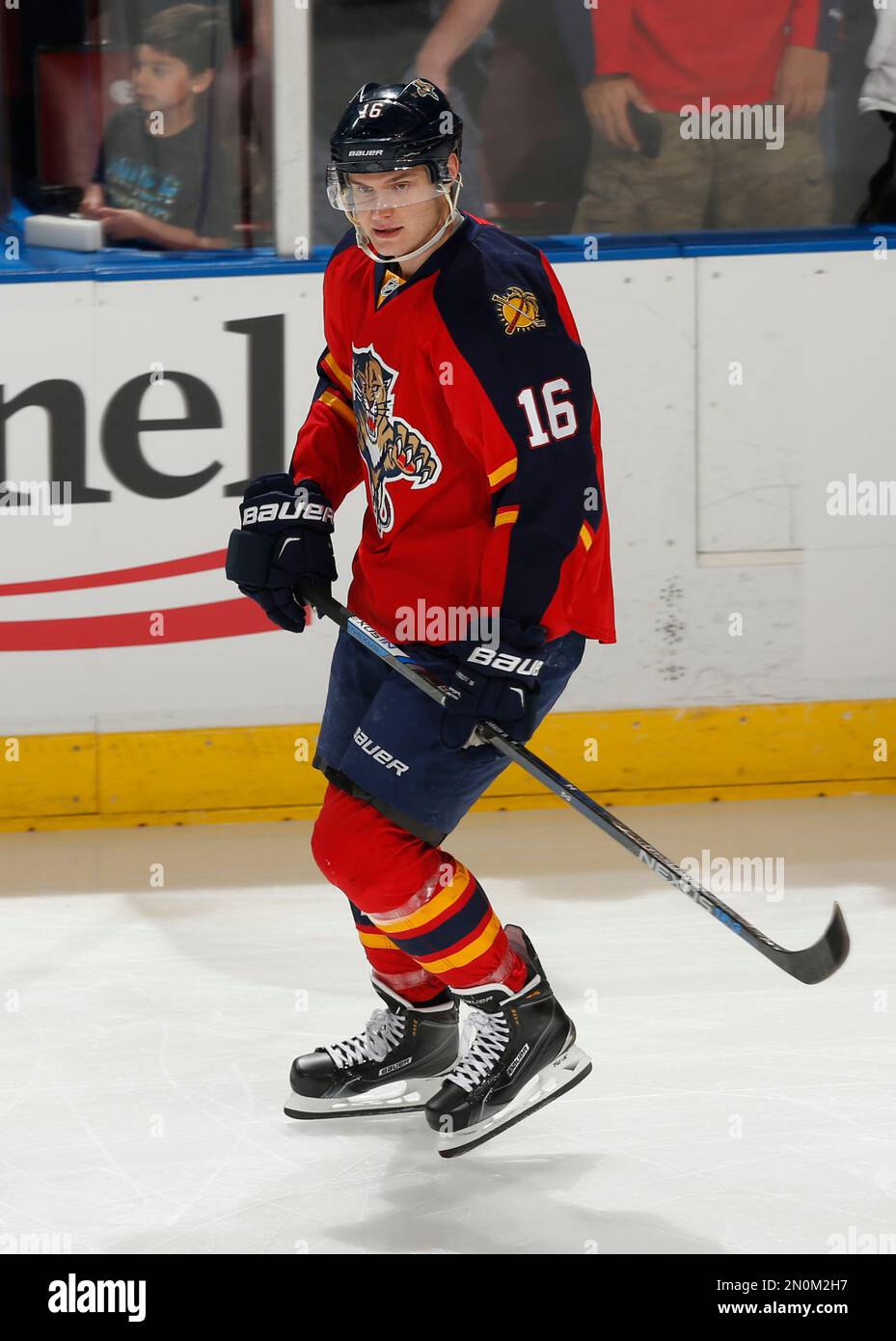 Florida Panthers forward Aleksander Barkov (16) skates prior to an NHL ...