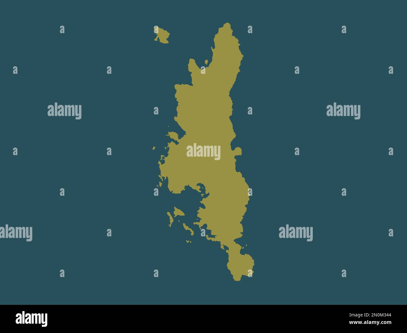 Dinagat Islands, province of Philippines. Solid color shape Stock Photo ...