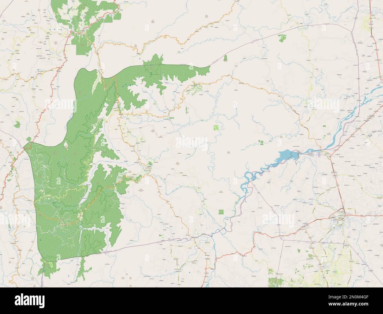 Ifugao, province of Philippines. Open Street Map Stock Photo - Alamy