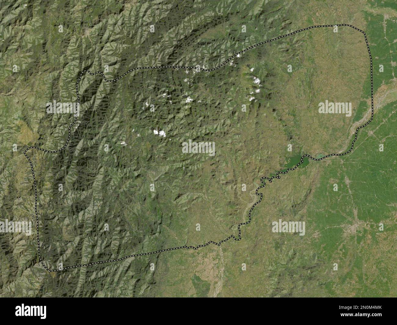 Ifugao, province of Philippines. Low resolution satellite map Stock ...