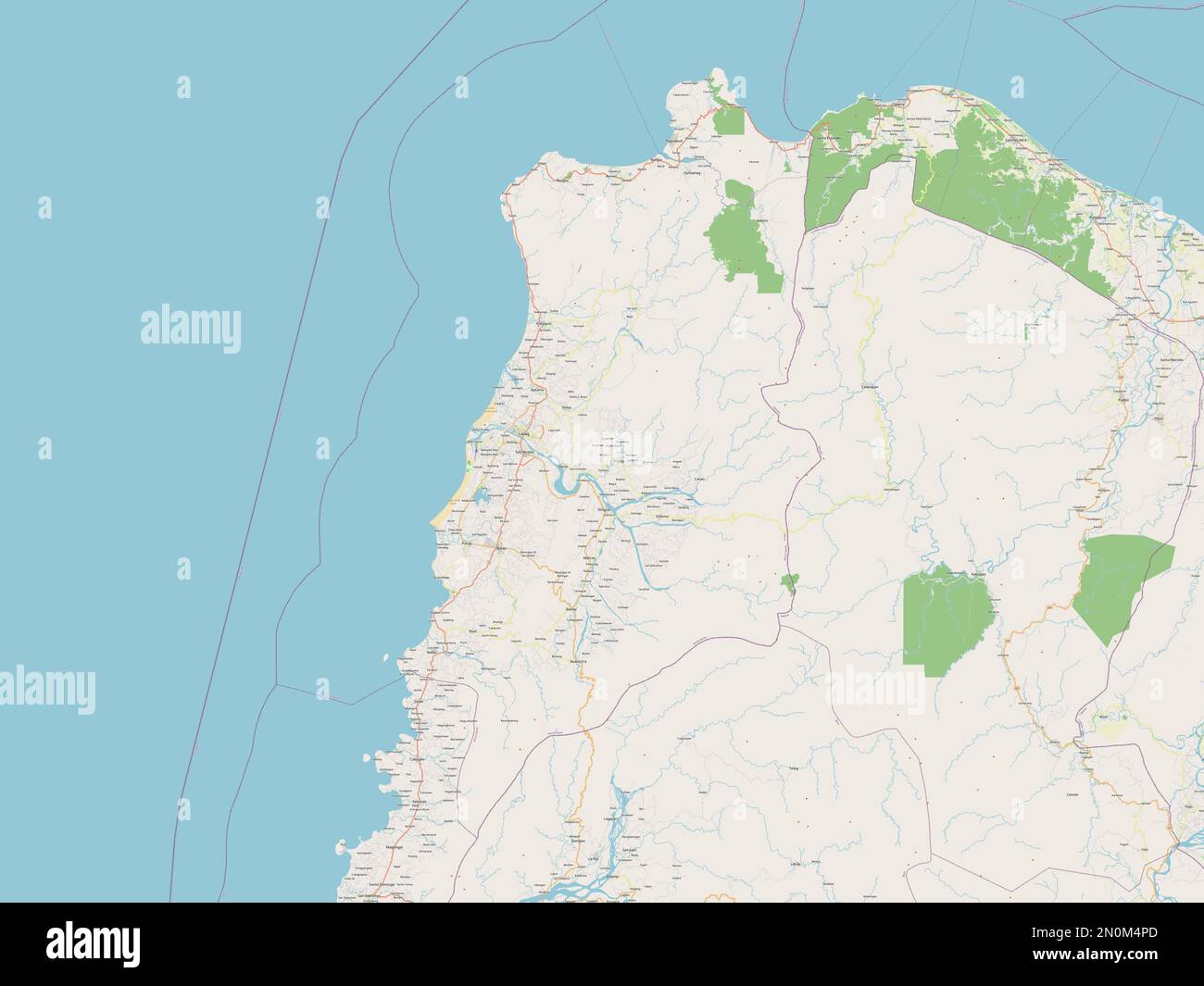 Ilocos Norte, province of Philippines. Open Street Map Stock Photo - Alamy