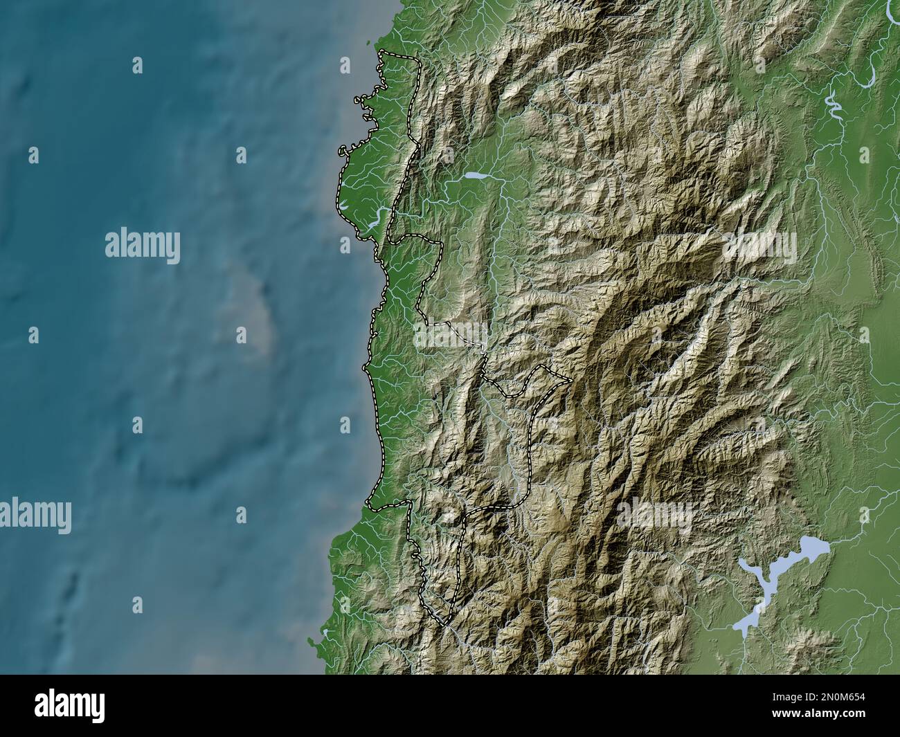 Ilocos Sur, province of Philippines. Elevation map colored in wiki ...
