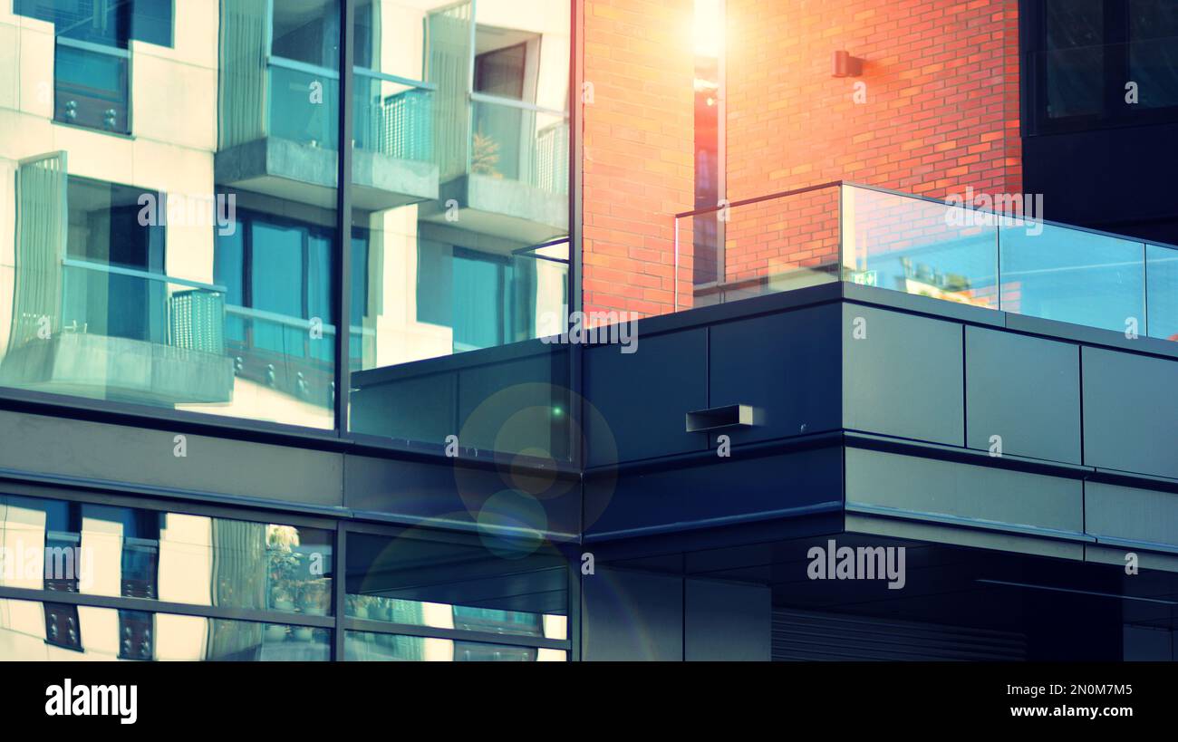 Apartment residential house and home facade architecture and outdoor ...