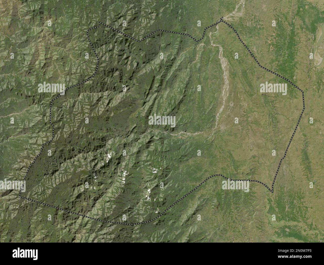 Kalinga, province of Philippines. Low resolution satellite map Stock ...