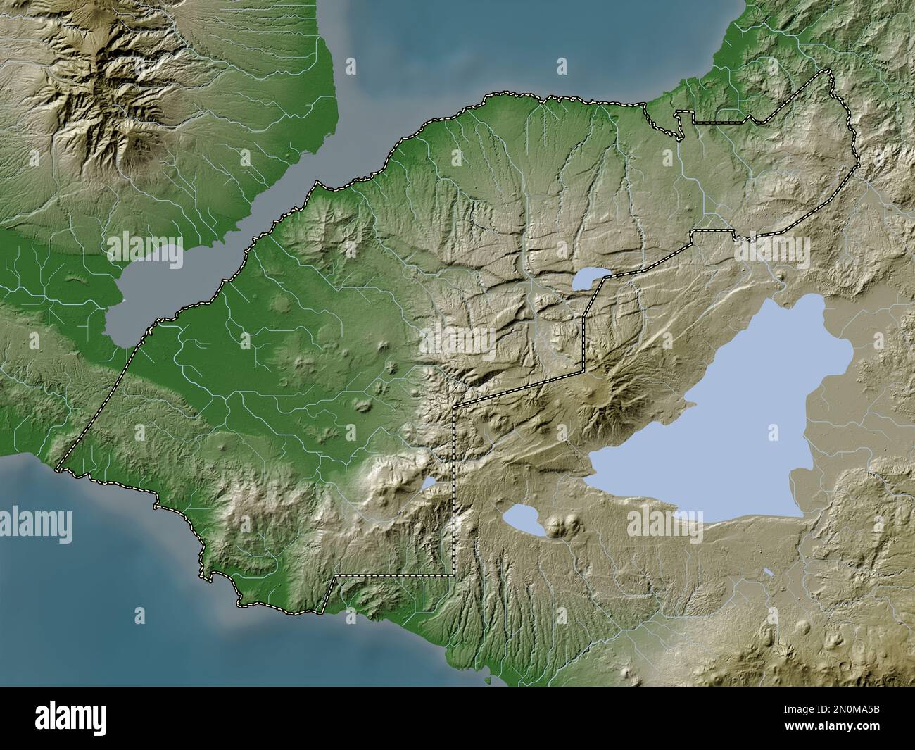 Lanao del Norte, province of Philippines. Elevation map colored in wiki ...