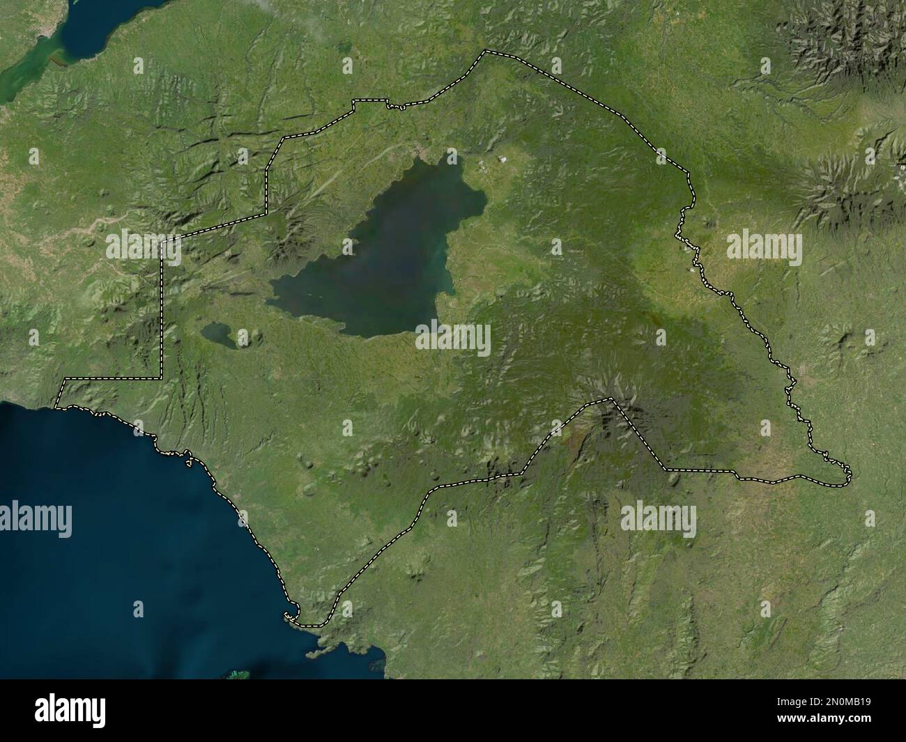 Lanao del Sur, province of Philippines. Low resolution satellite map ...