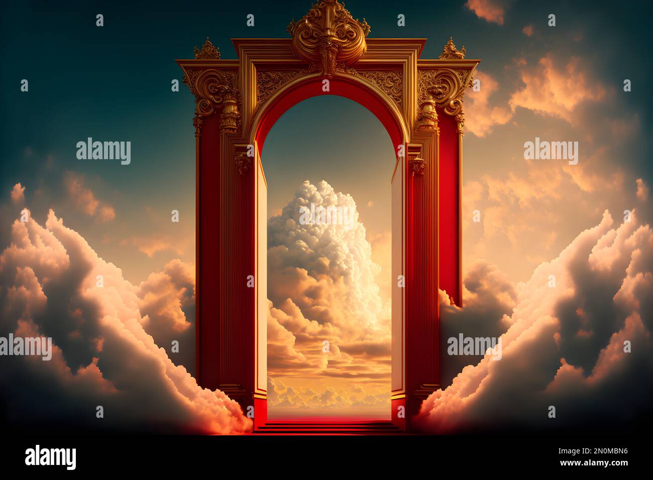 Pearly gates illustration hi-res stock photography and images - Alamy