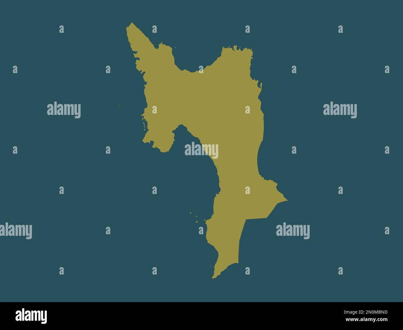 Leyte, province of Philippines. Solid color shape Stock Photo - Alamy
