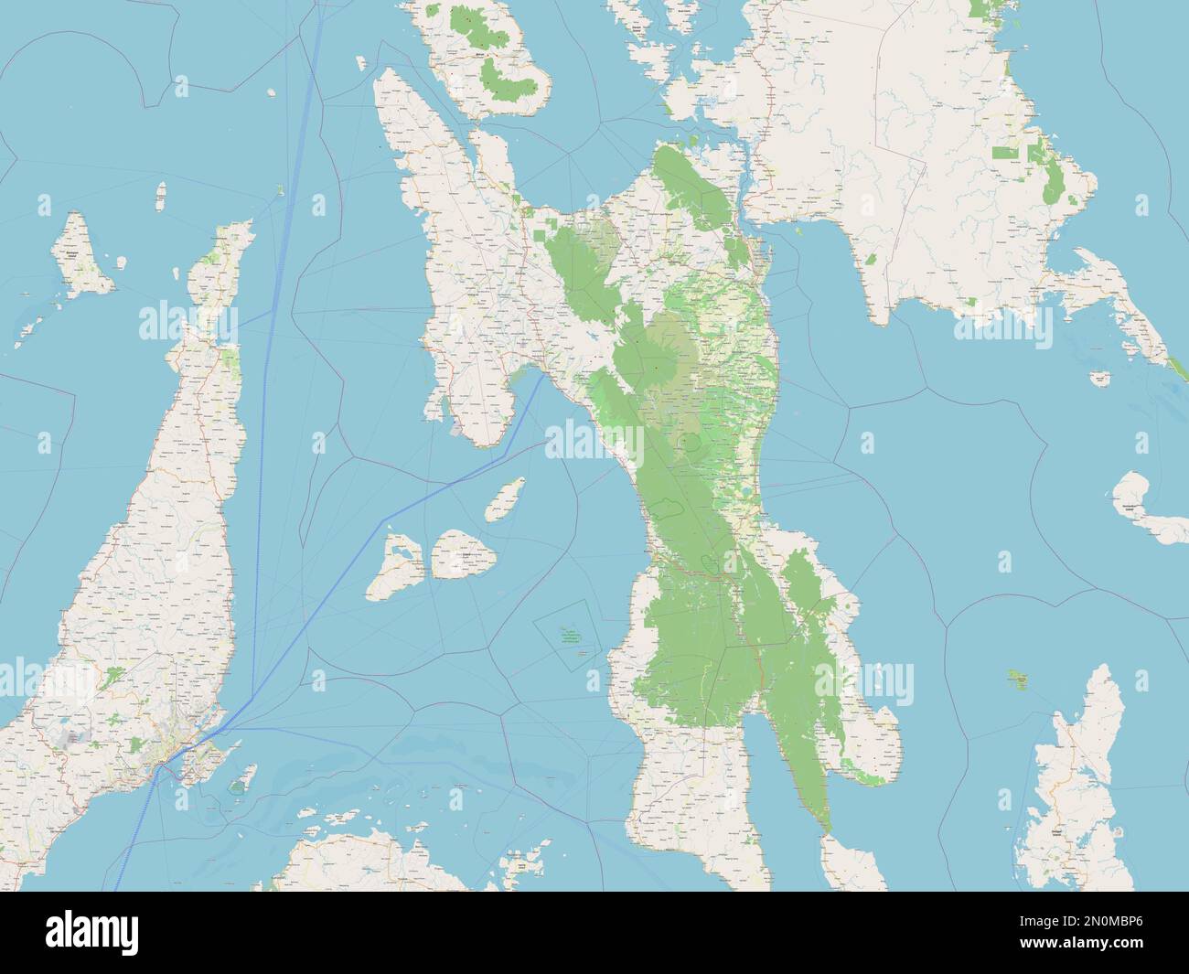 Leyte, province of Philippines. Open Street Map Stock Photo - Alamy