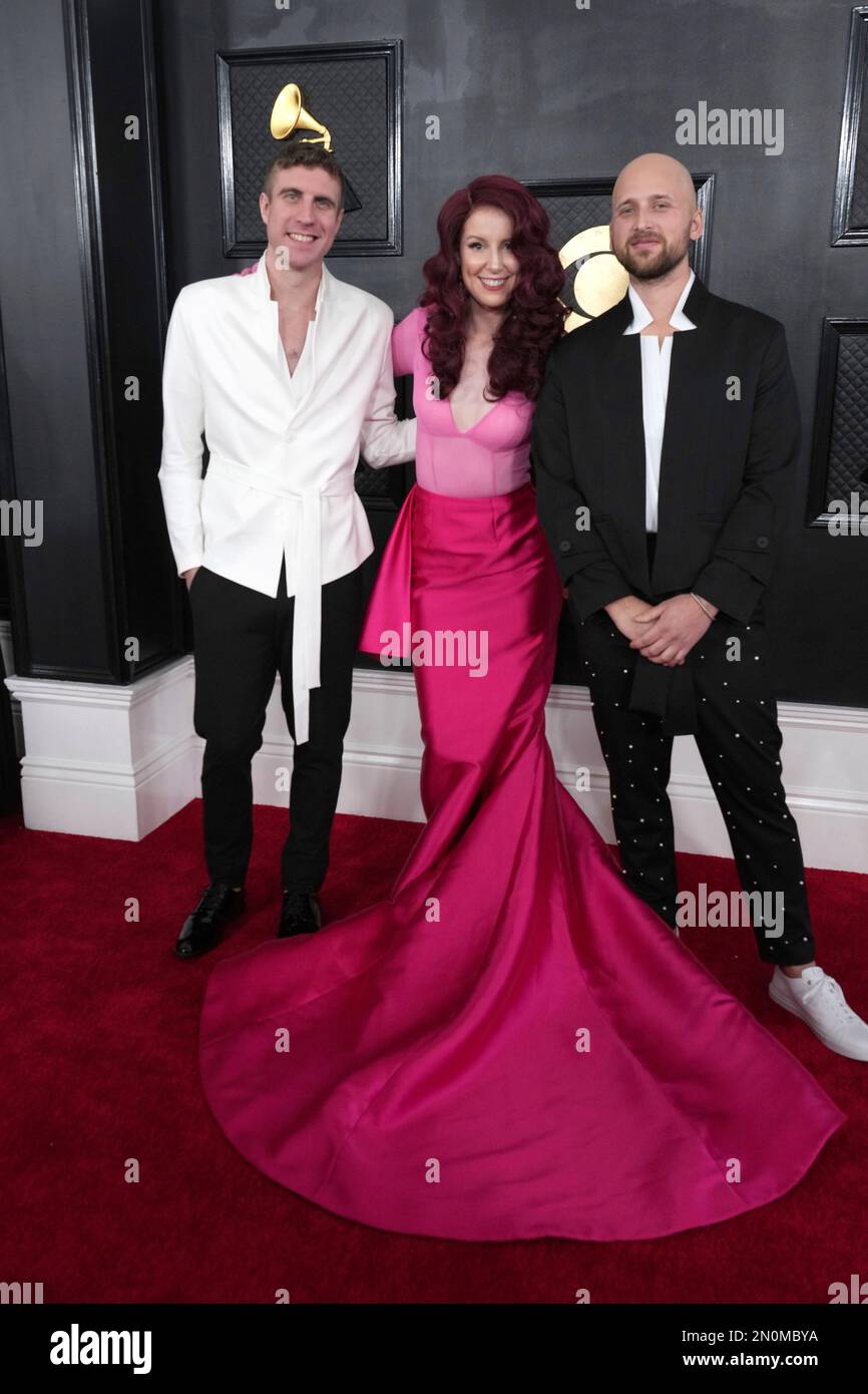 Max Bryk, from left, Amber Navran, and Andris Mattson from Moonchild ...