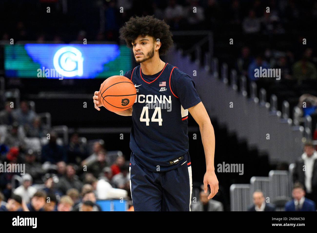 Connecticut guard Andre Jackson Jr. (44) in action during the first ...