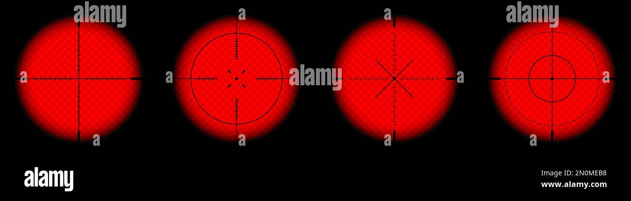 Various weapon thermal infrared sights, sniper rifle optical scopes ...