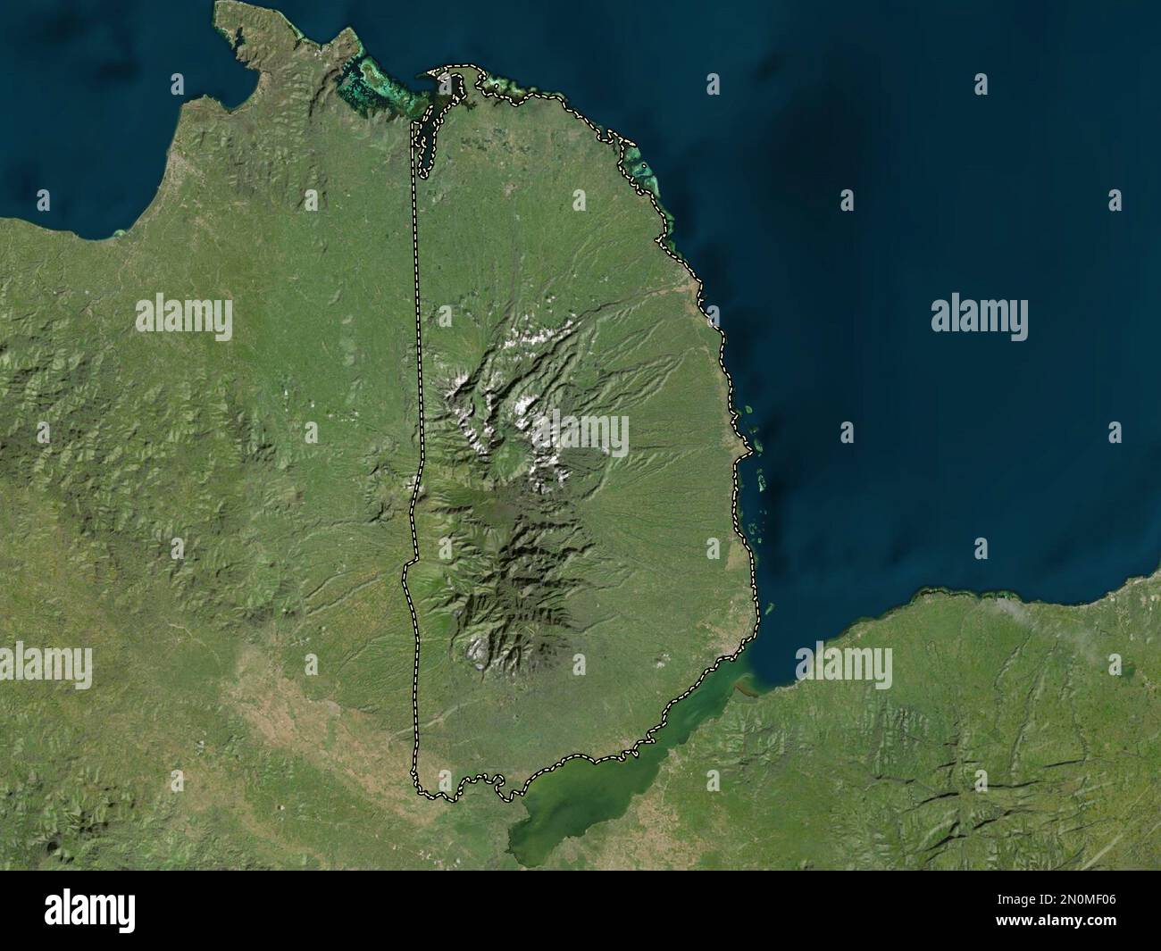 Misamis Occidental, province of Philippines. Low resolution satellite ...