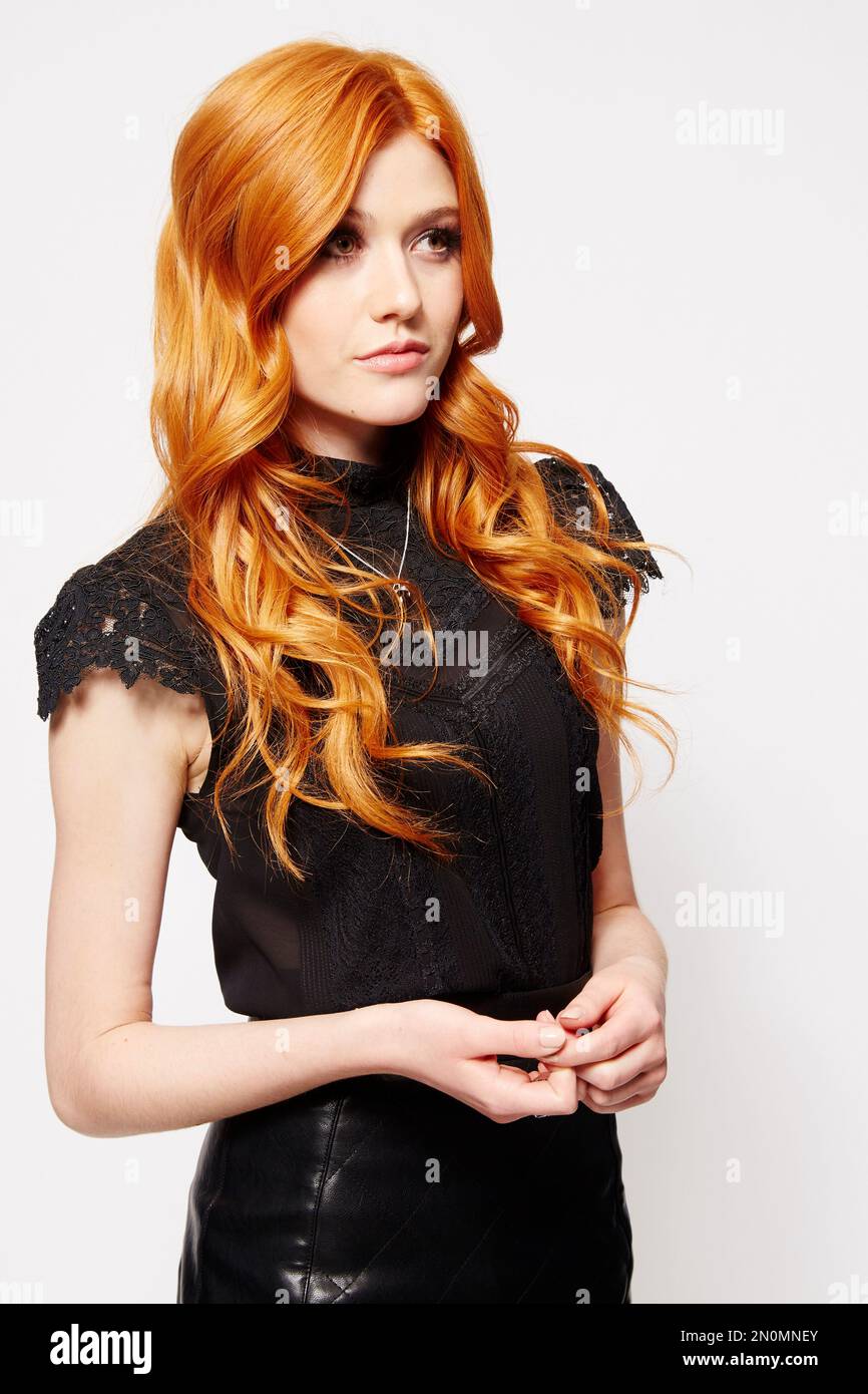 Katherine McNamara poses for a portrait on Dec. 7, 2015, in New York ...