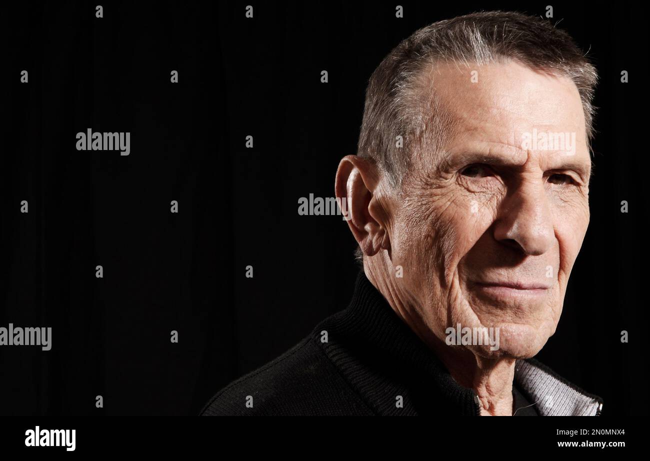 FILE - In this April 26, 2009 file photo, actor Leonard Nimoy poses for ...