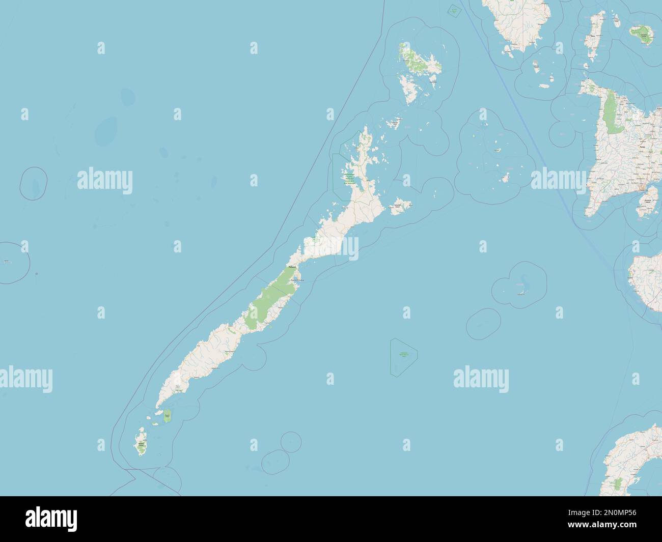 Palawan, province of Philippines. Open Street Map Stock Photo - Alamy