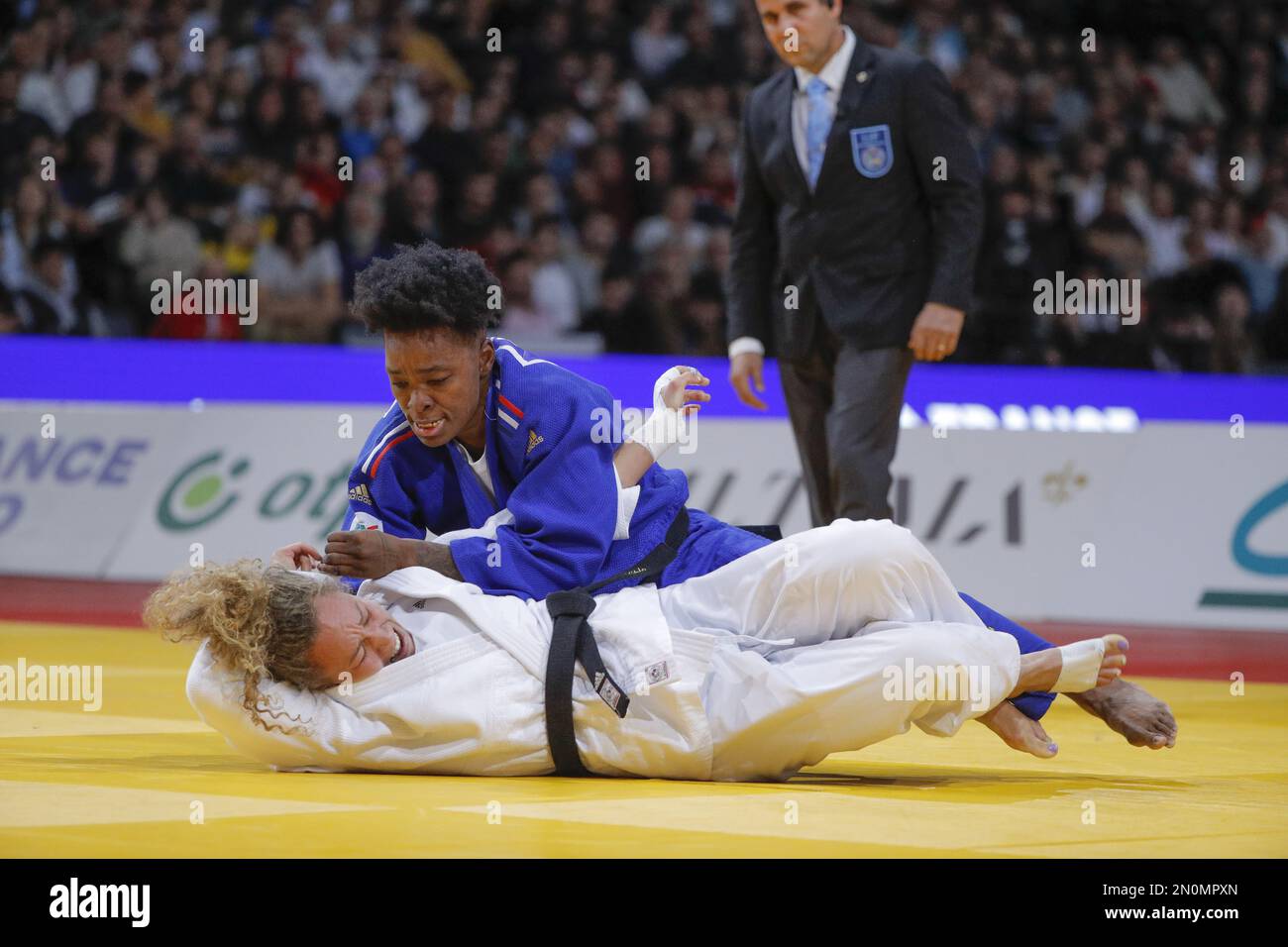 Audrey Tcheumeo (FRA) won the gold medal against Chloe Buttieg (FRA ...