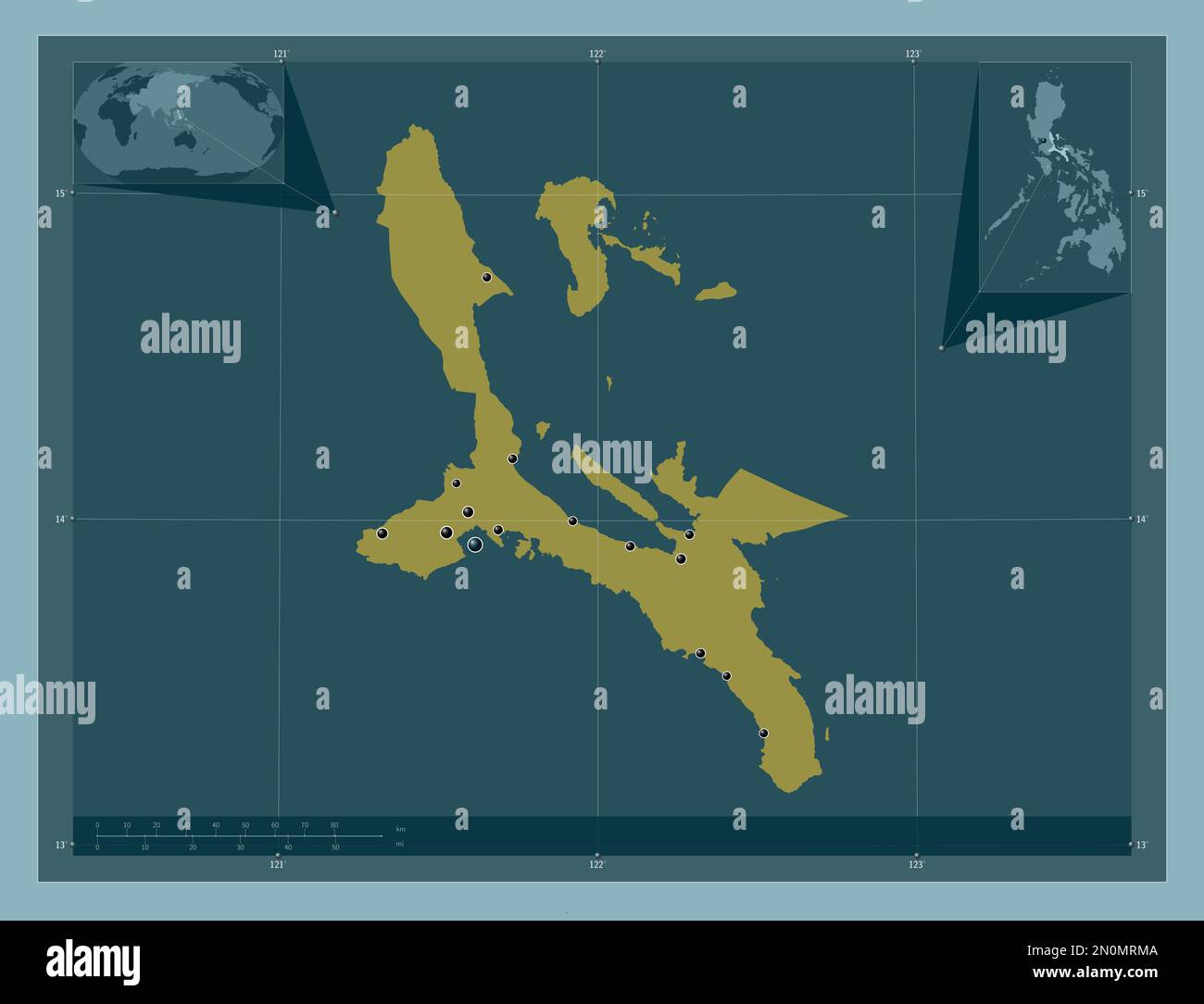 Map Of Quezon Province Philippines