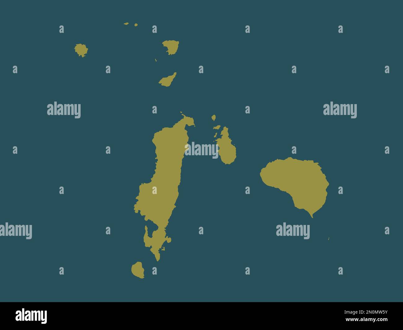 Romblon, province of Philippines. Solid color shape Stock Photo - Alamy