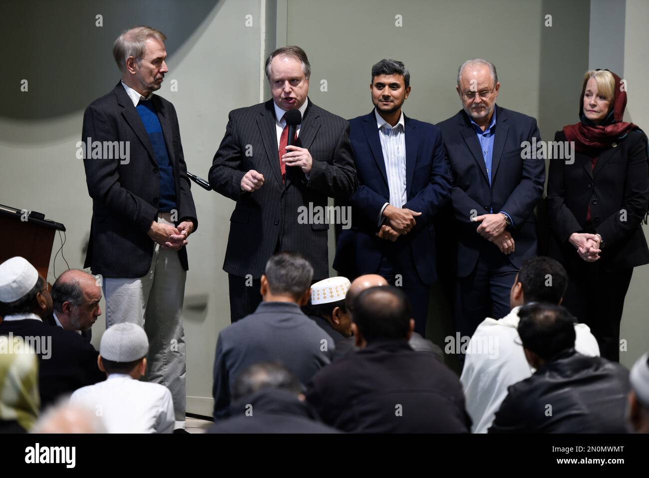 Virginia State delegate-elect John Bell, second from left, D-Counties ...
