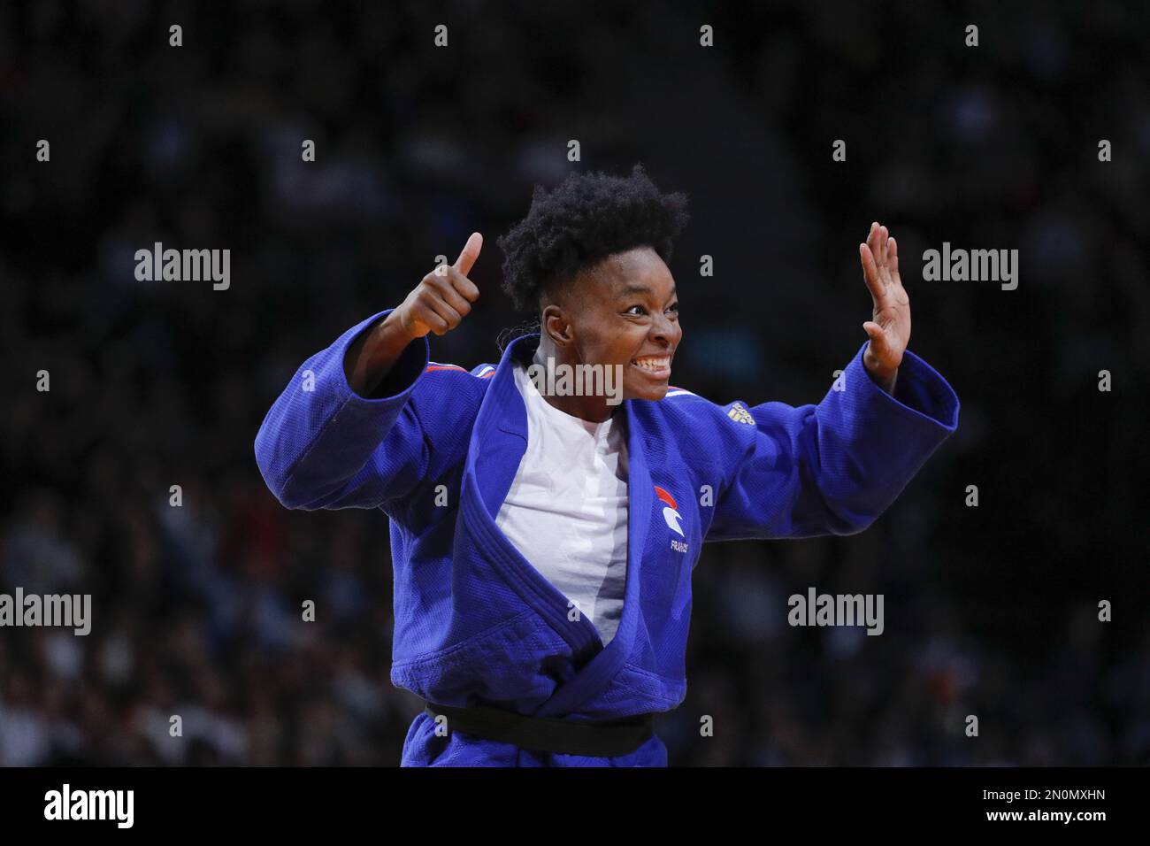 Audrey Tcheumeo (FRA) won the gold medal against Chloe Buttieg (FRA ...