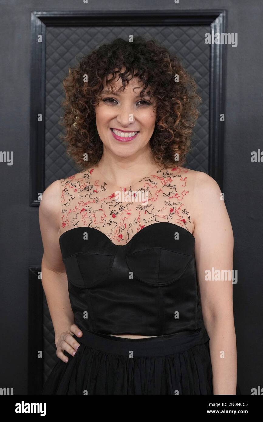 Gaby Moreno arrives at the 65th annual Grammy Awards on Sunday, Feb. 5 ...