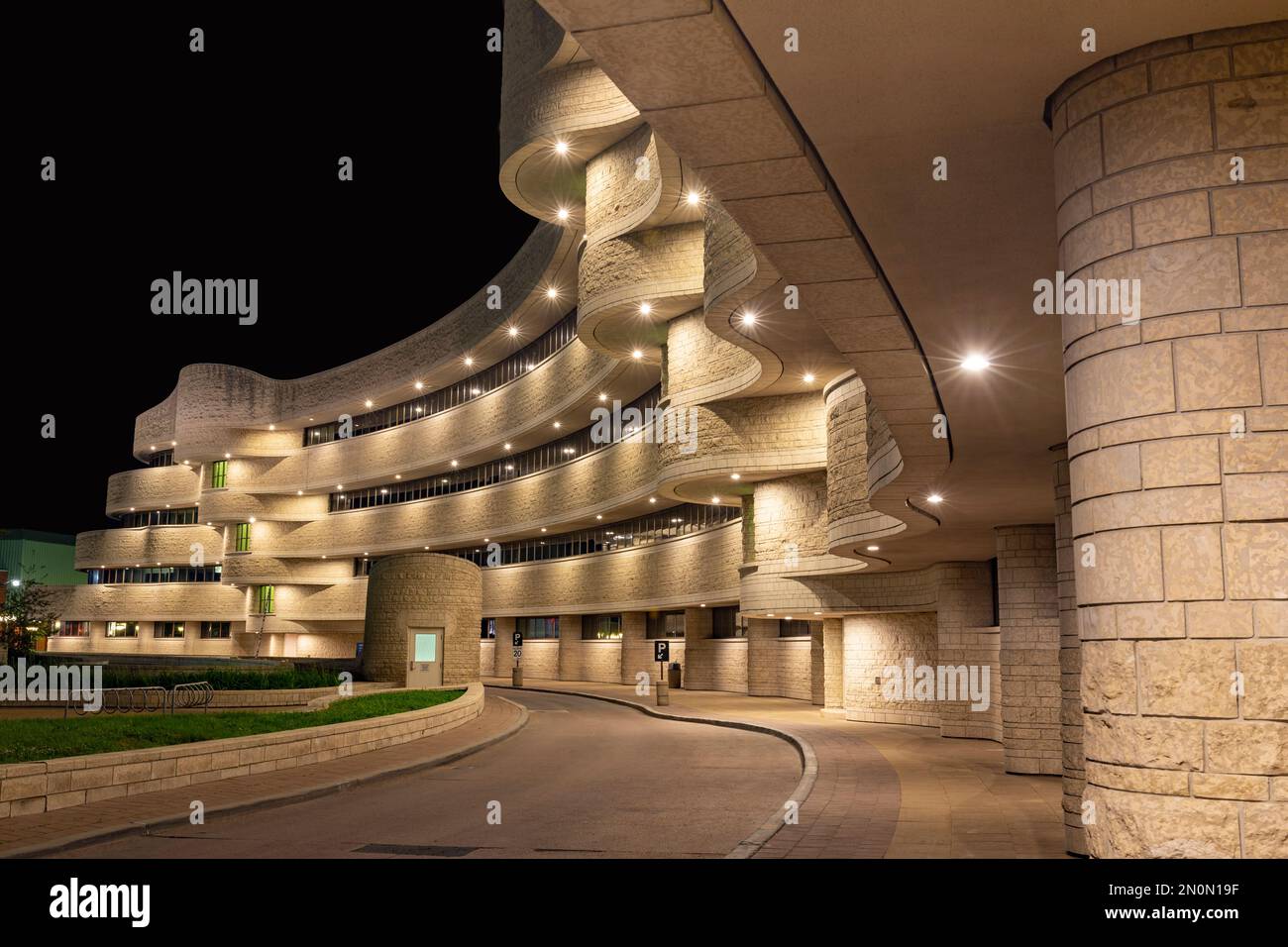 A portion of the Canadian Museum of History in Gatineau, Quebec, across ...