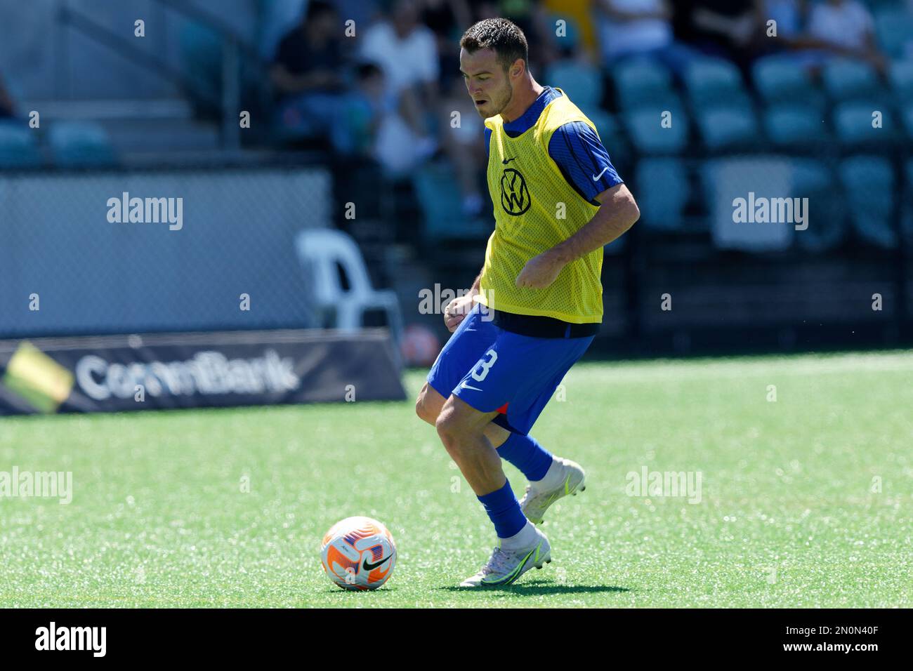 Jacob Crumbley of USA warms up before the match between Australia and ...