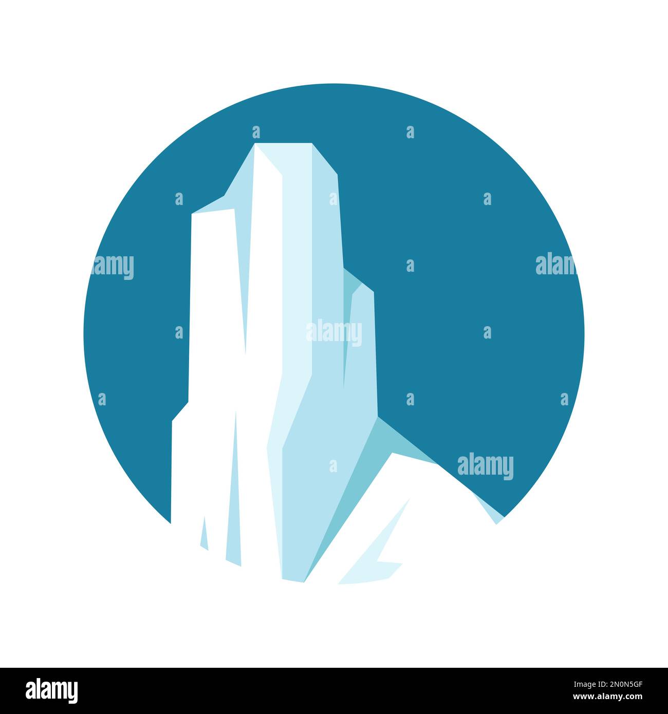 Antarctica iceberg floating snowy mountains hi-res stock photography ...