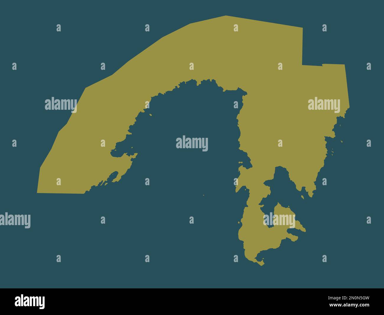 Zamboanga Sibugay, province of Philippines. Solid color shape Stock ...