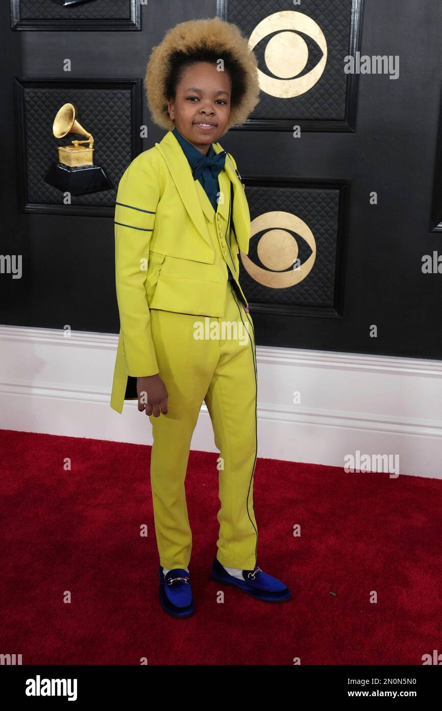 Walter Russell III arrives at the 65th annual Grammy Awards on Sunday ...