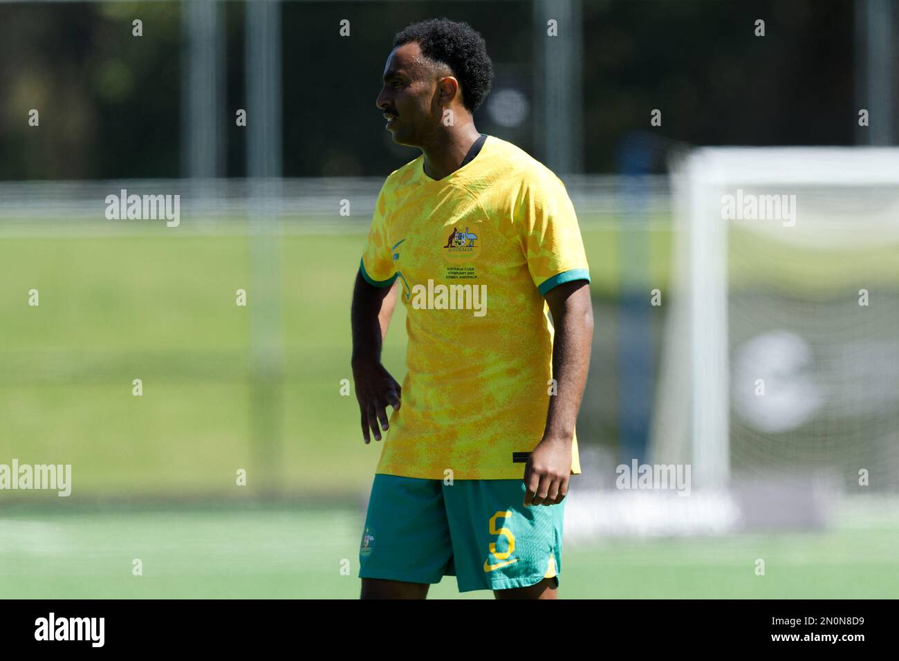 Daniel Campbell of Australia looks on during the match between ...