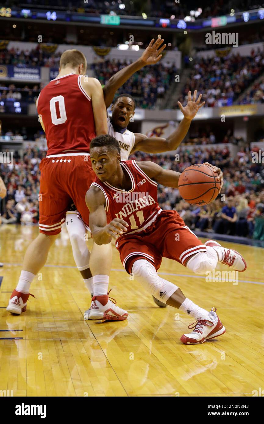 Indiana guard Yogi Ferrell (11) in the first half of an NCAA college ...