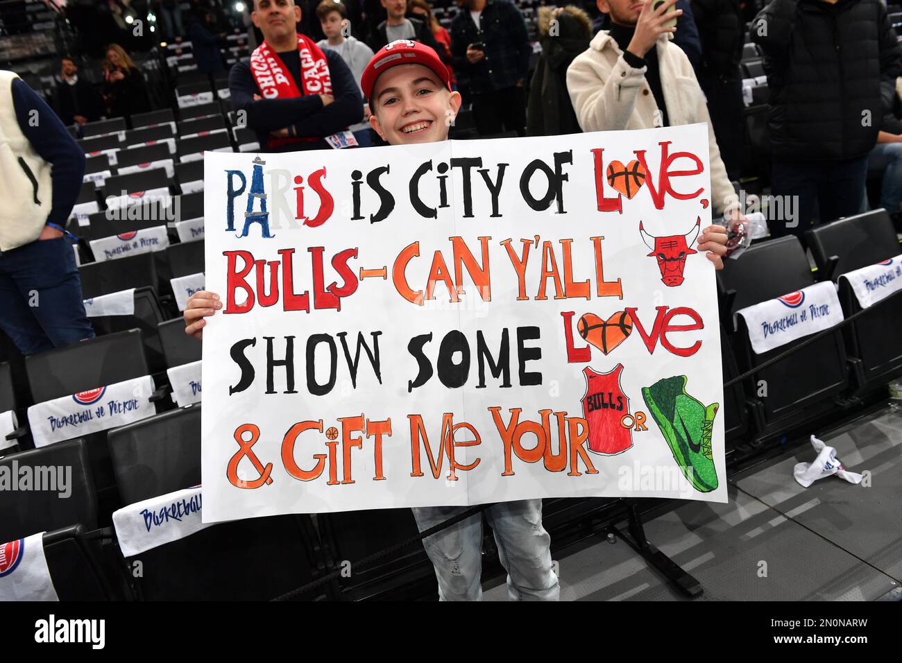 NBA Paris Game 2023 match between Detroit Pistons and Chicago Bulls at ...