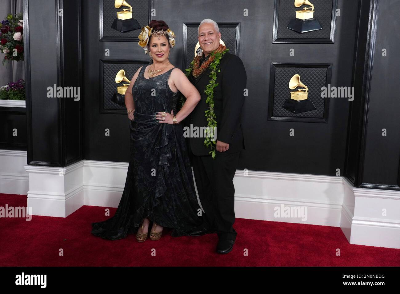 Natalie ai Kamauu, left, and Iolani Kamauu arrive at the 65th annual ...