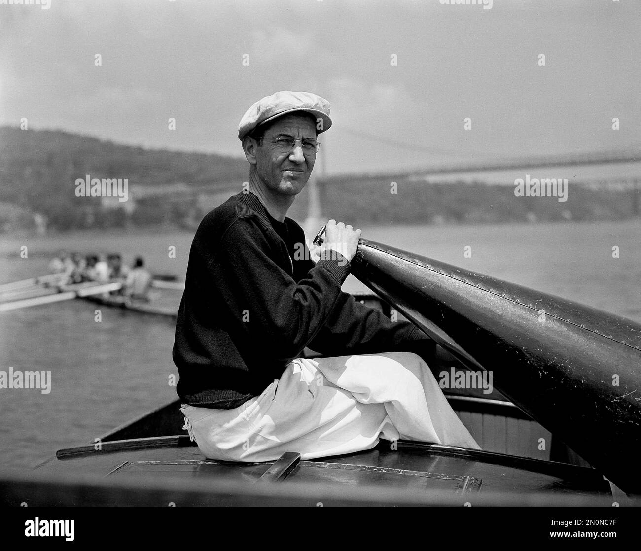 Ky Ebright, coach of the California Bears crew team, watches the ...