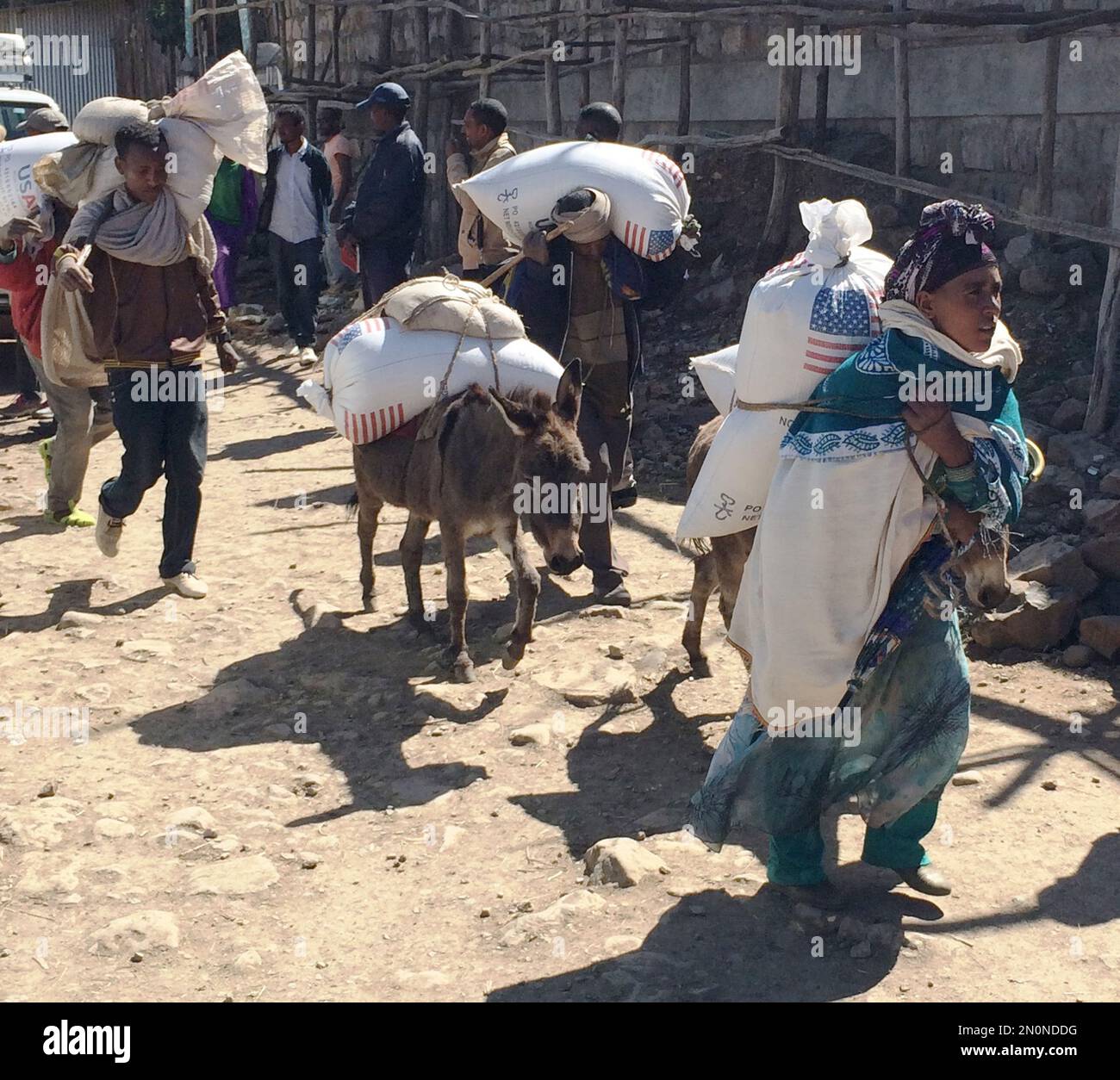 In this photo of Monday Dec. 14, 2015 families begin their journey home ...